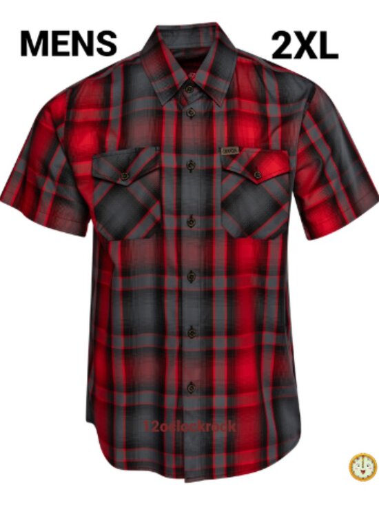 DIXXON | Shirts | Dixxon Flannel Candy Flake Bamboo Short Sleeve Shirt ...